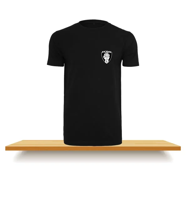 T-shirt Vuist grote badge - Haags kado